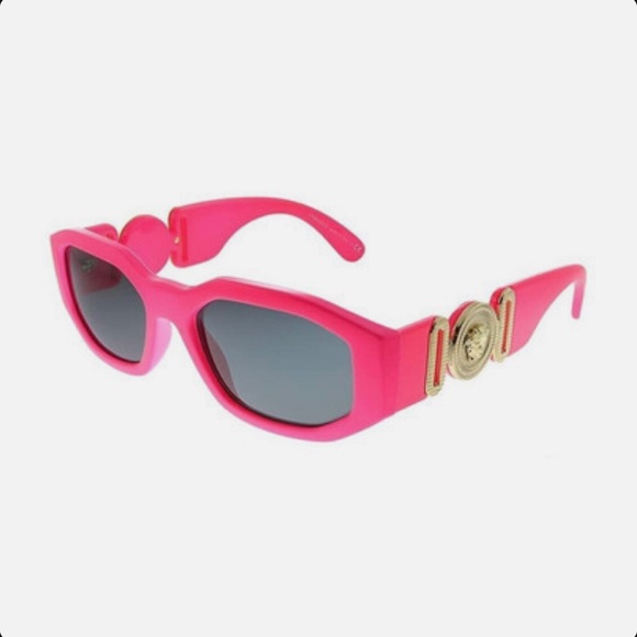 Versace | Accessories | Versace Pink And Gold Sunglasses | Poshmark